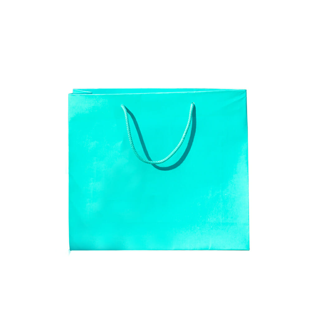 Store papirposer uten logo i matt sort - SKG Emballasje