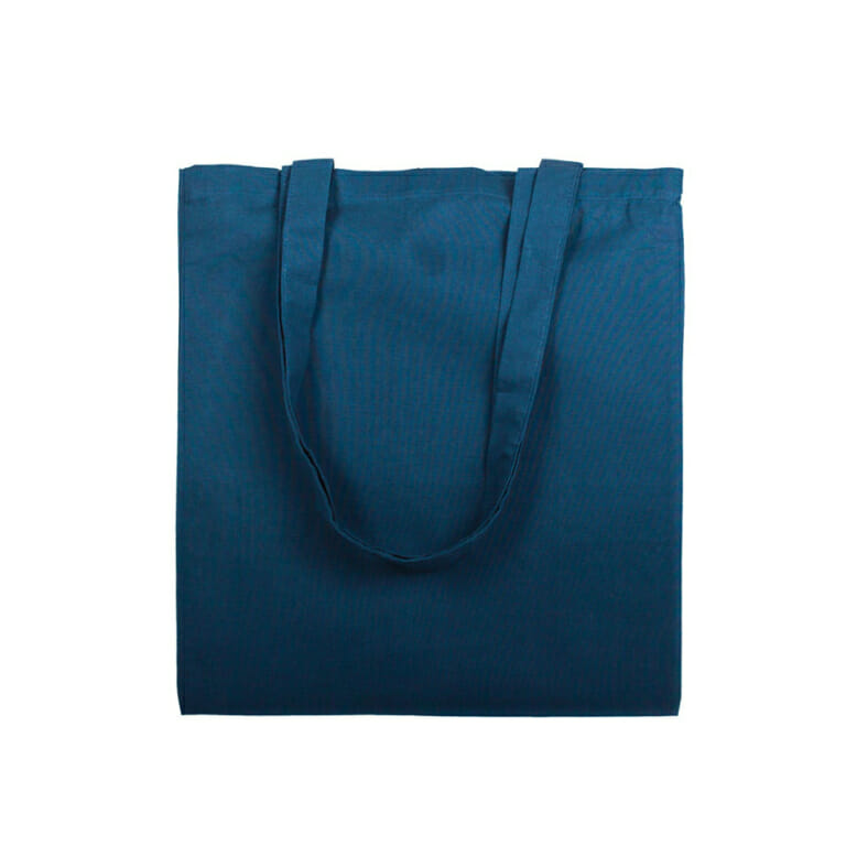 Marineblå handlenett i bomull uten logo - SKG Emballasje