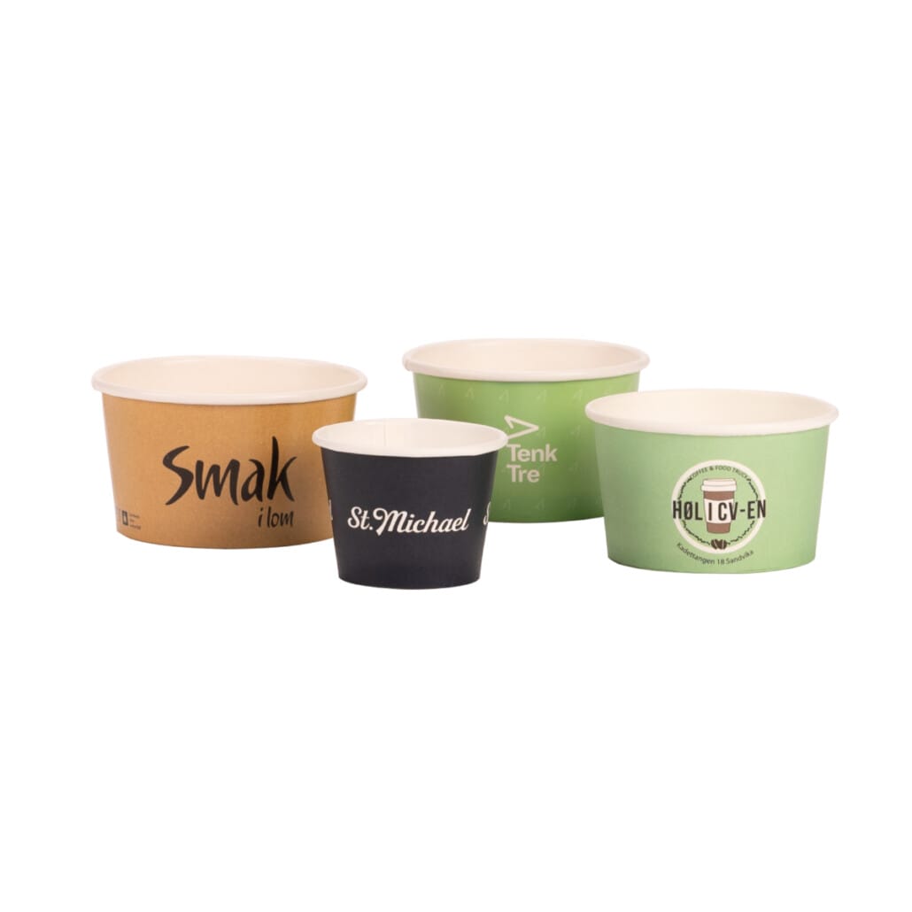 Isbeger med logo - SKG Emballasje