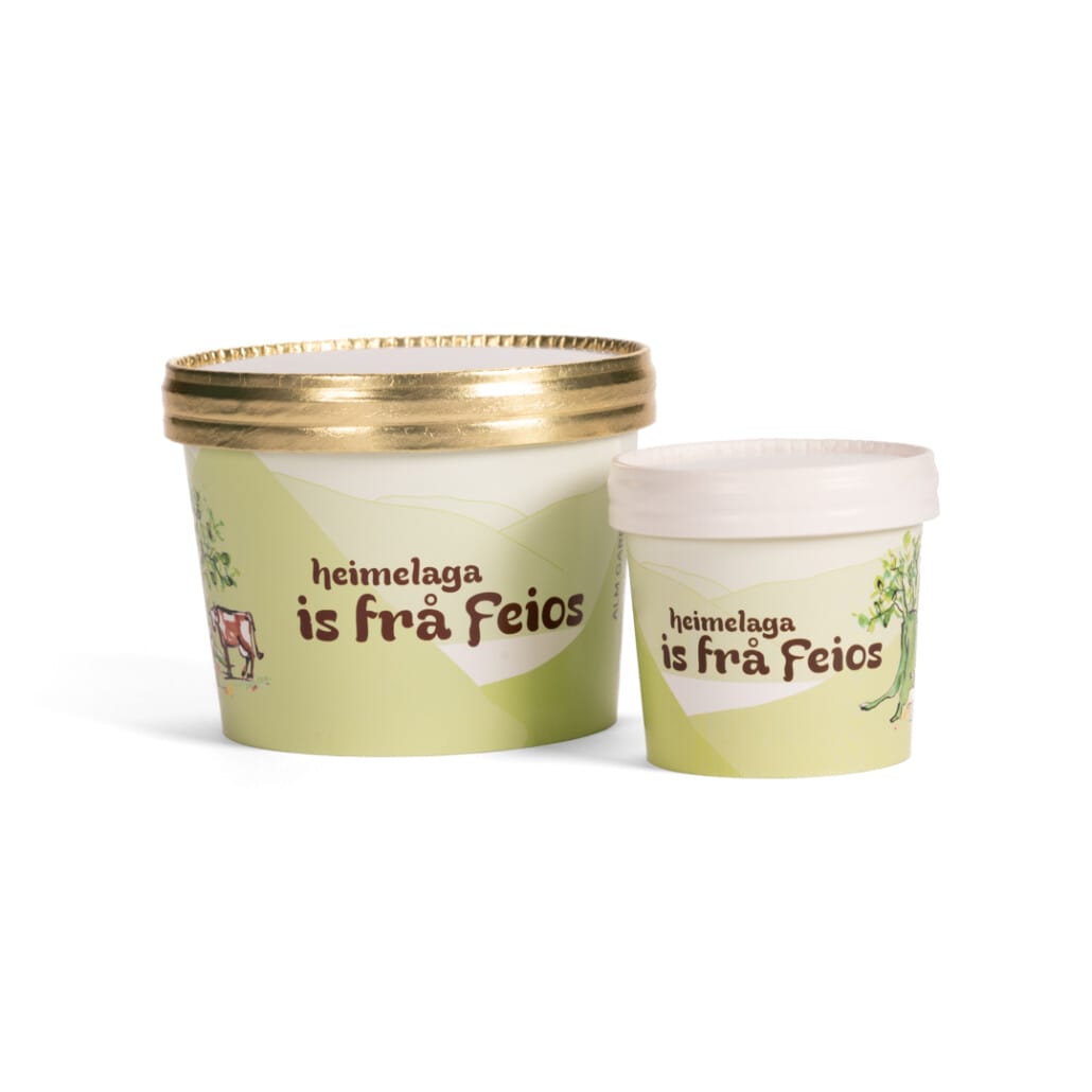 Isbeger med logo - SKG Emballasje